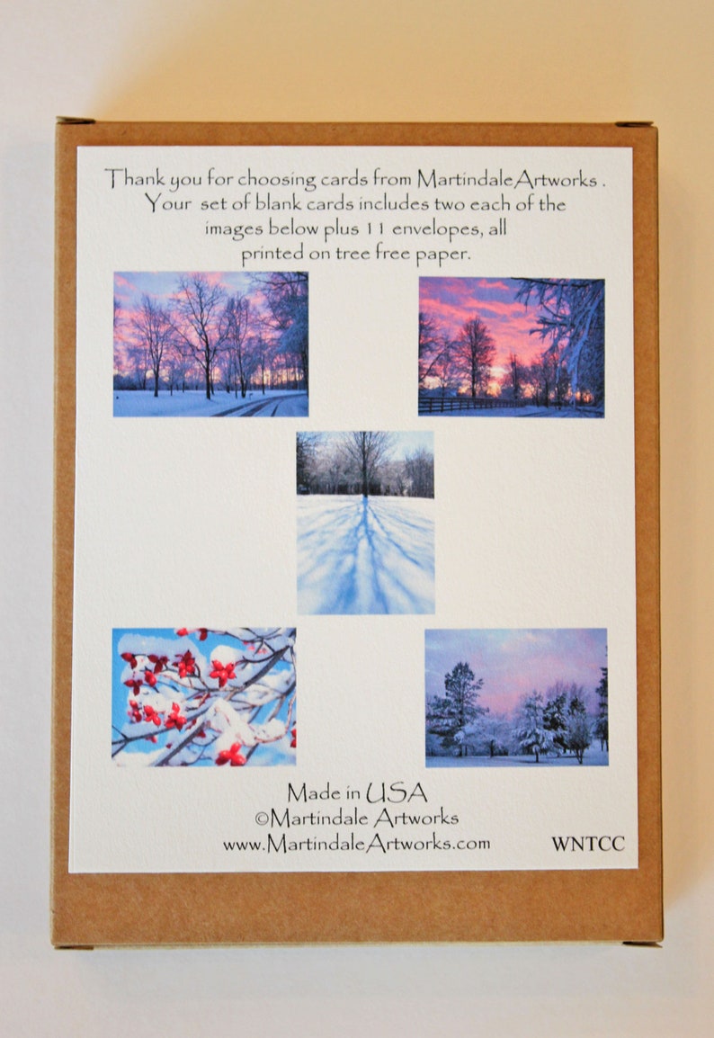Winter Wonderland Card Set 1 Box of 10 Fine Art Assorted - Etsy