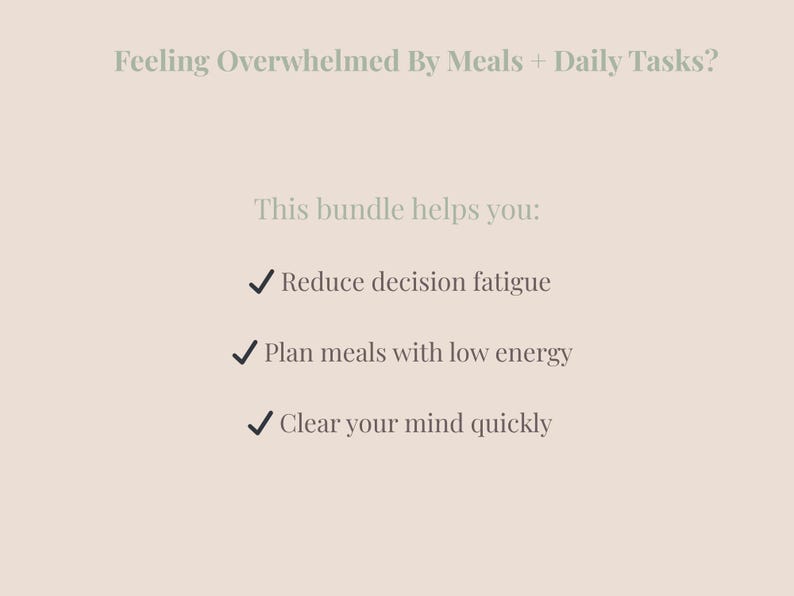 Neurodivergent Mom Planner Bundle | ADHD Brain & Low Energy Meal ...