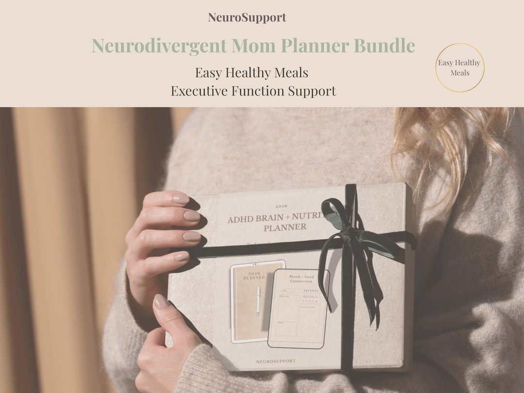 Neurodivergent Mom Planner Bundle | ADHD Brain & Low Energy Meal ...
