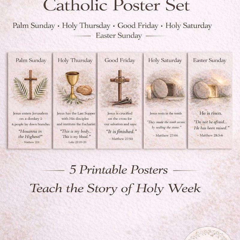 Holy Week Posters - Etsy