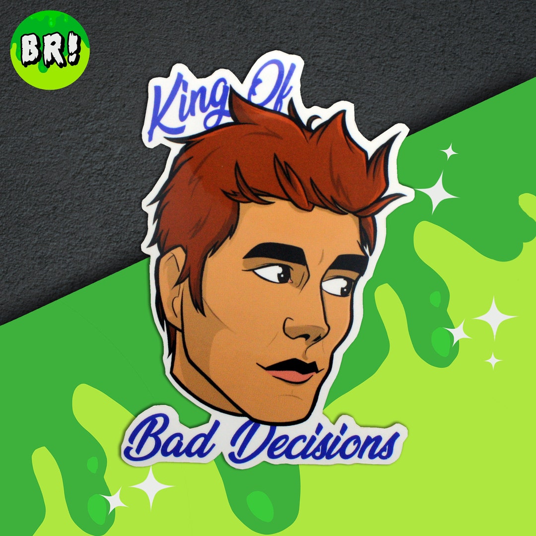 Riverdale Archie 'king of Bad Decisions' Vinyl Sticker KJ Apa, Varchie ...