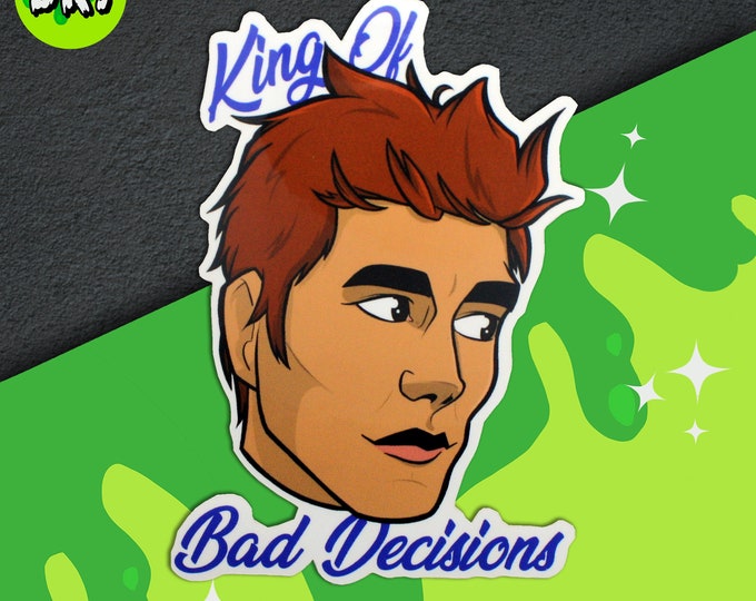 Riverdale Archie 'king of Bad Decisions' Vinyl Sticker - Etsy
