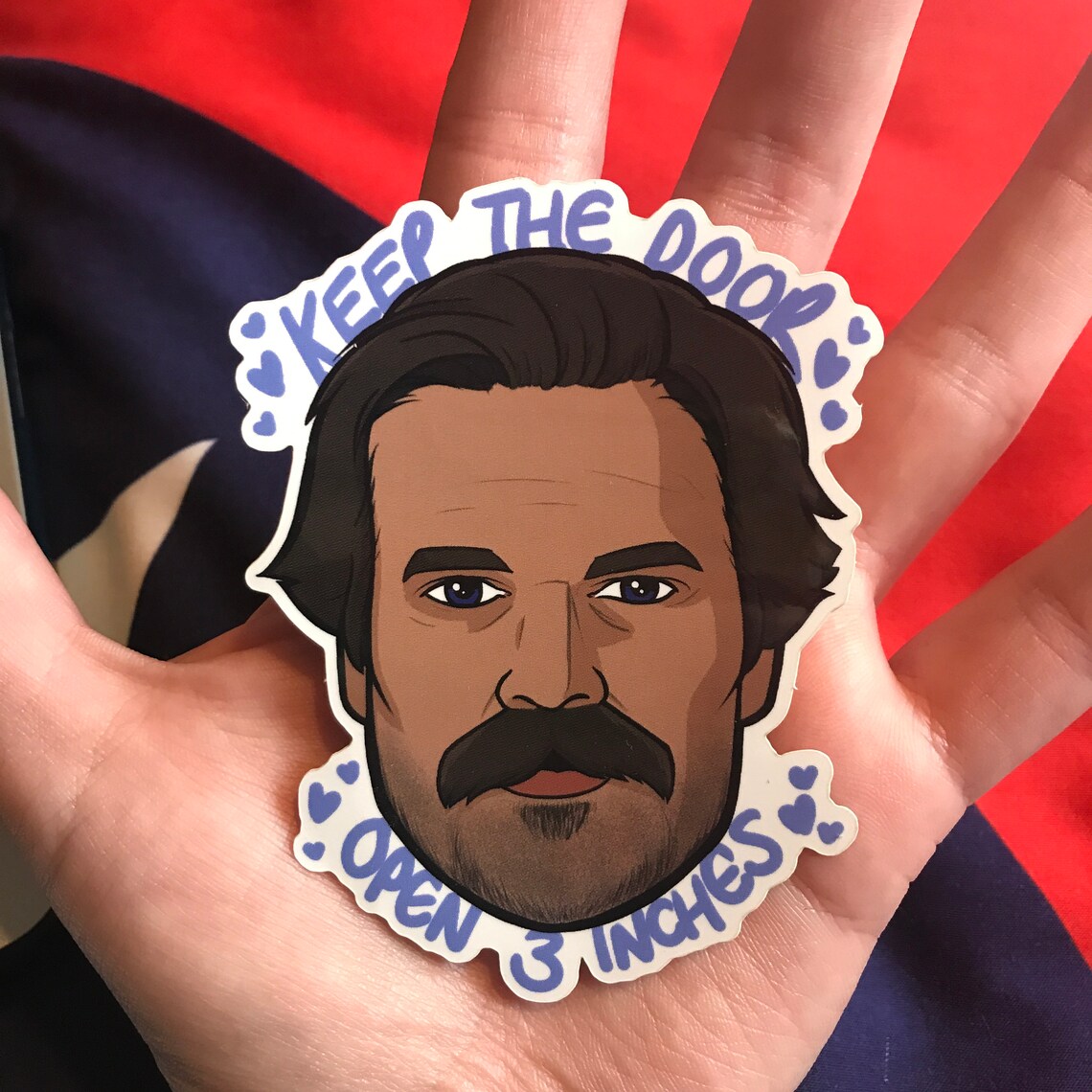 Stranger Things Hopper 3 Inches Vinyl Sticker | Etsy
