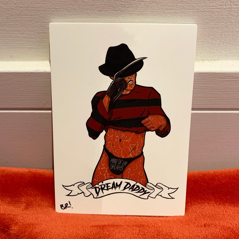 Horror Hotties Pin Up A6 Mini Prints Sexy Slashers Dead By Etsy