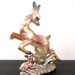 Vintage Deer Lusterware Porcelain Prancing Deer Baby Doe Figurine 1950s ...
