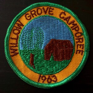 Vintage Scout Badge Willow Grove Camporee 1963 Girl Scouts of America ...