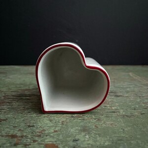 Vintage Heart Vase Teddy Bears German Girl Bear 4 Leaf Clover Small ...