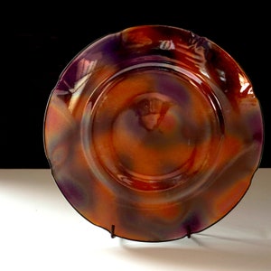 Vintage Lusterware Dinnerware Orange Purple Pitcher 5 Cup and Saucer ...