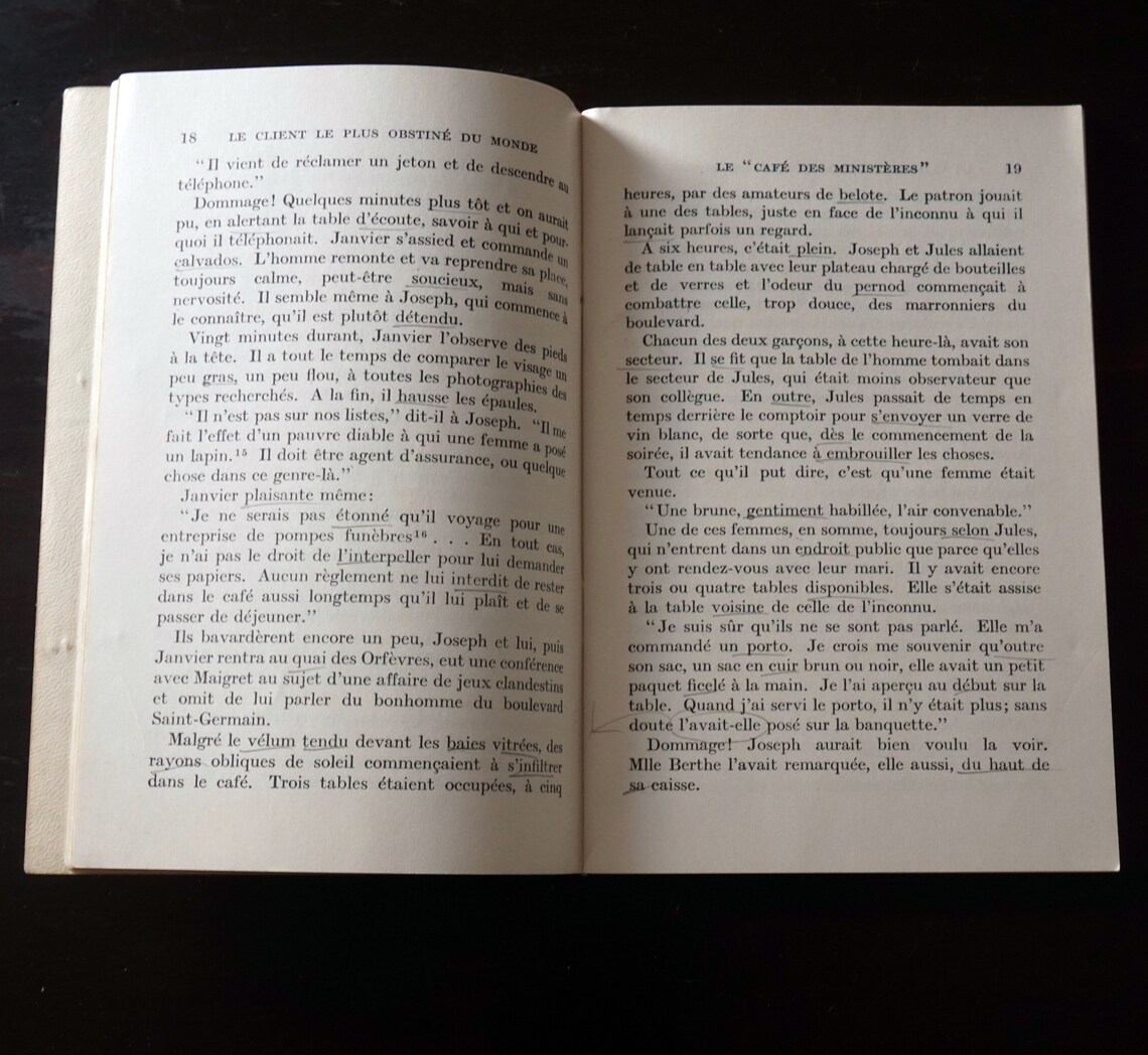 Vintage Le Client Le Plus Obstine Du Monde by Georges Simenon | Etsy