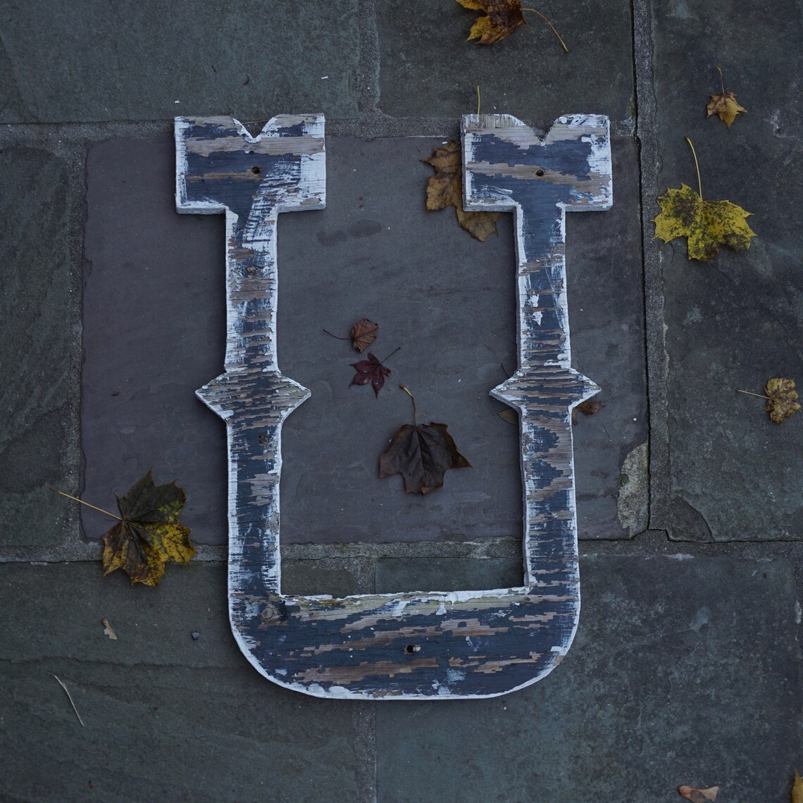 Vintage Letter T Sign Large Wood Cut Out Initial T Chippy - Etsy