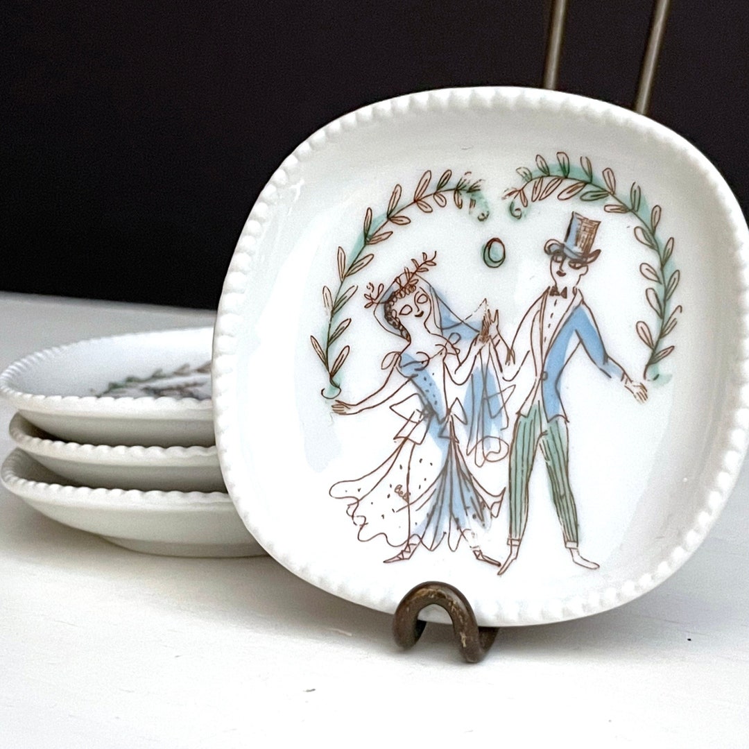 Vintage Wedding Dishes Bele Becham Very Tin Plates Rosenthal ...