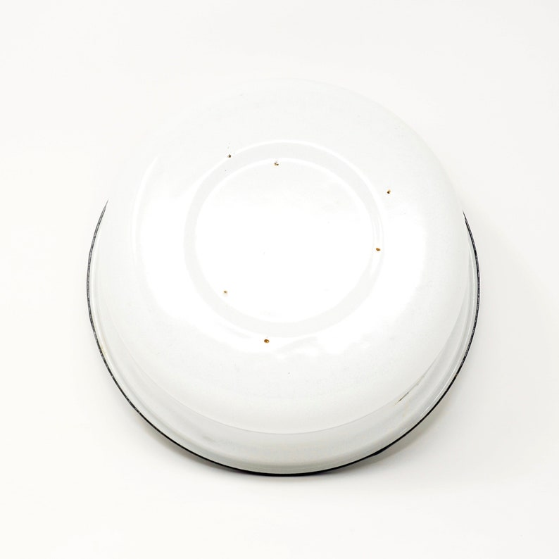 Vintage Enamel Pot Roses Design White Small Shallow Stock Pot - Etsy