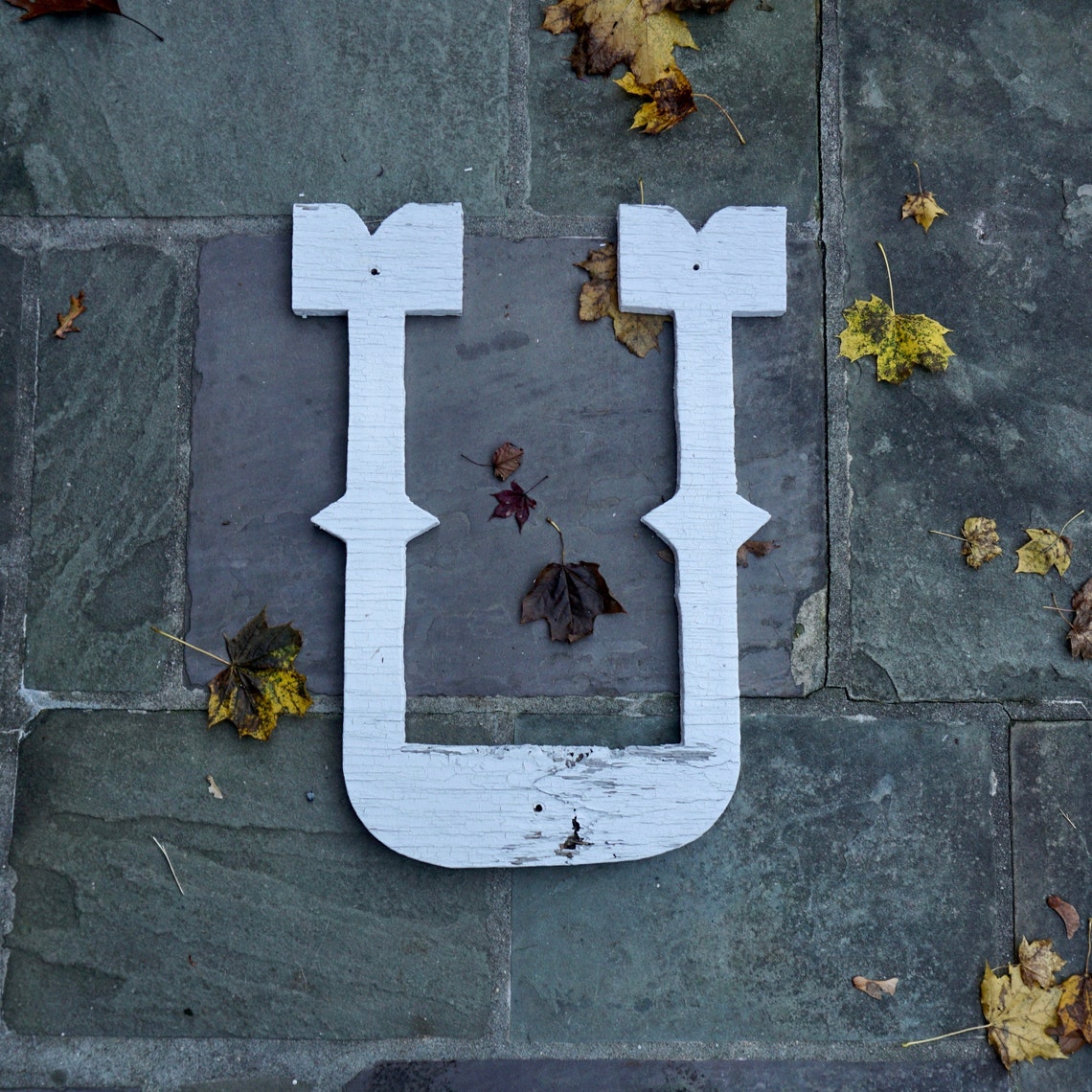 Vintage Letter T Sign Large Wood Cut Out Initial T Chippy - Etsy