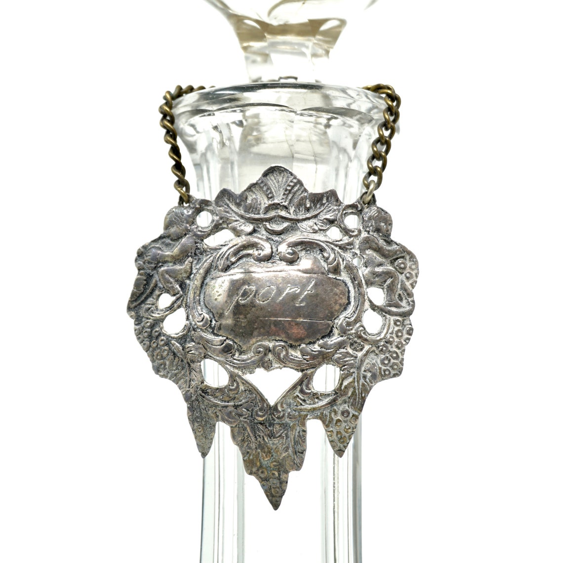 Vintage Port Wine Label Silver Diecast Ornate Bottle Ticket | Etsy