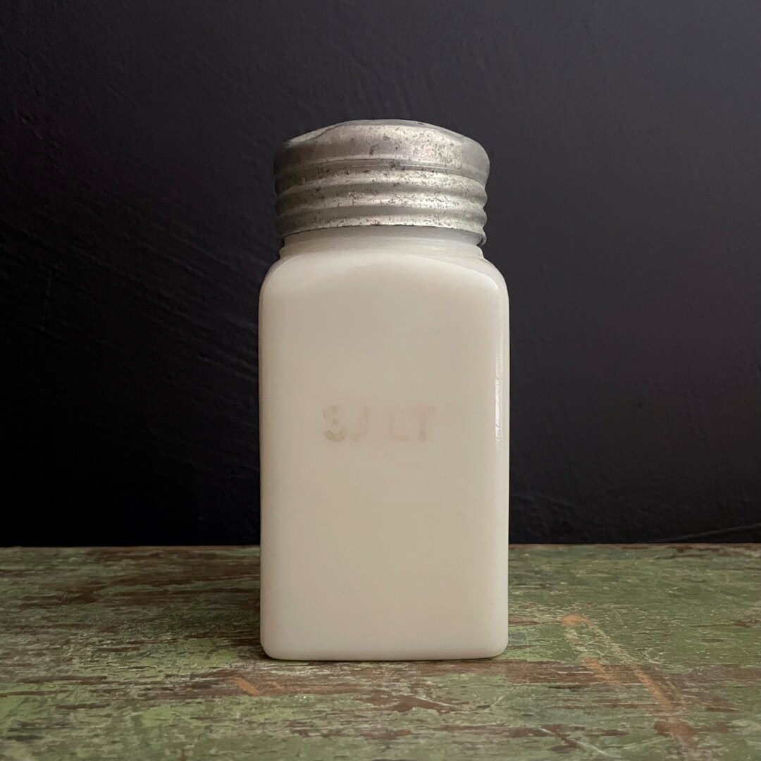 Vintage Salt Shaker Milk Glass White Hazel Atlas Likely From the Hot ...
