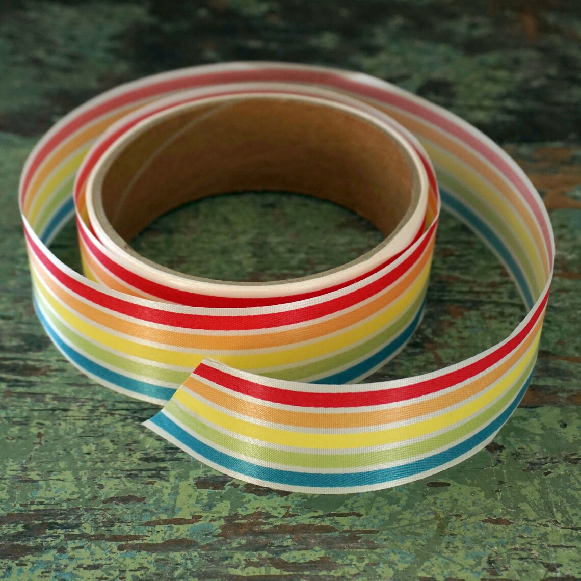 Vintage Rainbow Ribbon Roll Salvaged Over 130 Ribbon - Etsy