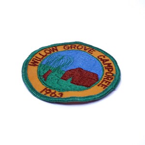 Vintage Scout Badge Willow Grove Camporee 1963 Girl Scouts of America ...
