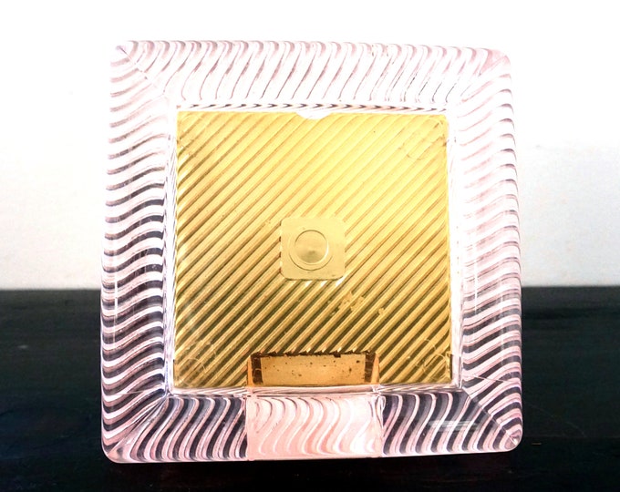 Vintage Pink Frame Plastic 1980s Desktop Frame 3” Square Photo Holder ...