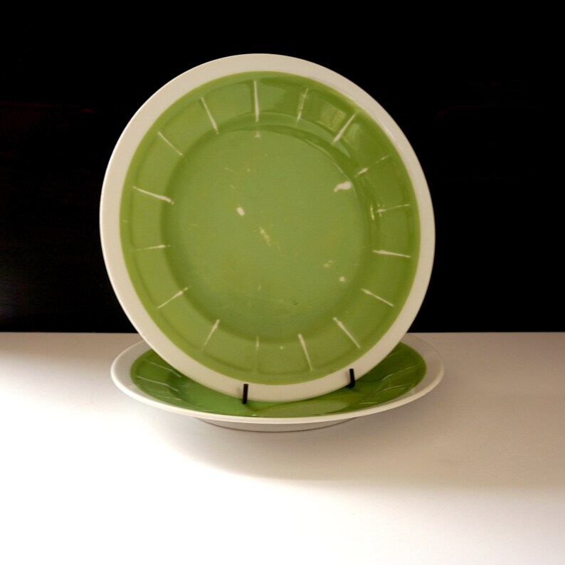 Vintage Green Dinnerware Victoria China Czechoslovakia 1940s | Etsy