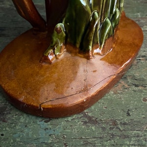 Vintage Vase Gazelle Royal Haeger R707 Brown Glazed Pottery MCM ...