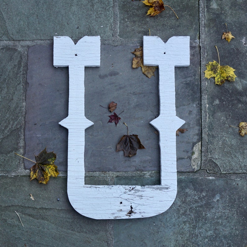Vintage Letter T Sign Large Wood Cut Out Initial T Chippy - Etsy