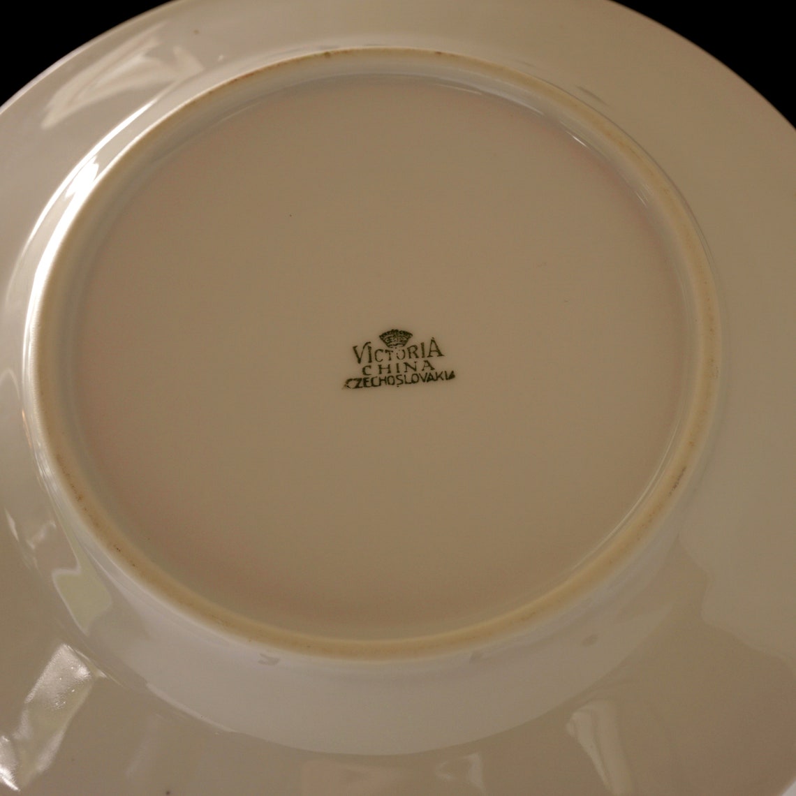 Vintage Green Dinnerware Victoria China Czechoslovakia 1940s - Etsy