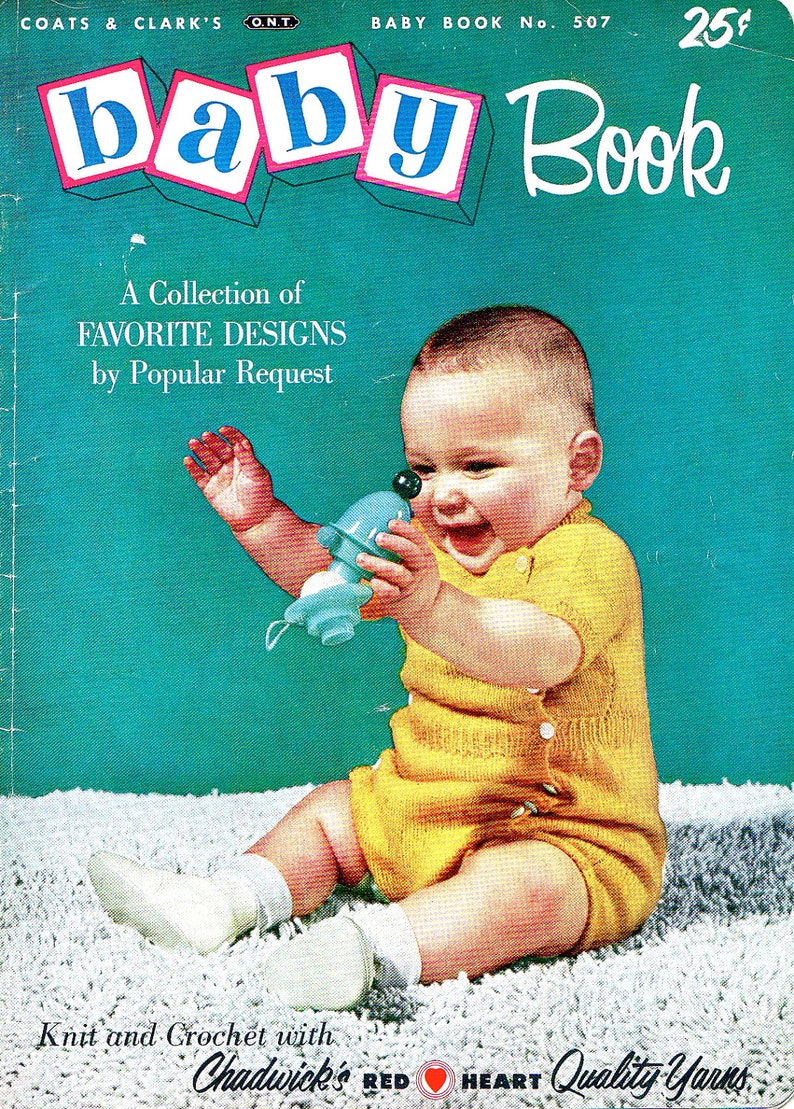1950s Chadwicks Baby Knitting & Crochet Book (patterns) - Etsy