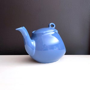 Vintage Blue Teapot Hall Streamline Tea Pot Dresden Blue Art Deco 1930s ...