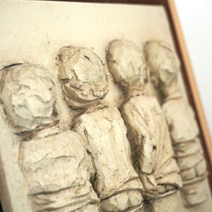 1970s Joseph Zutz Artwork Wall Sculpture Boys Chamber Pots Carved Look ...