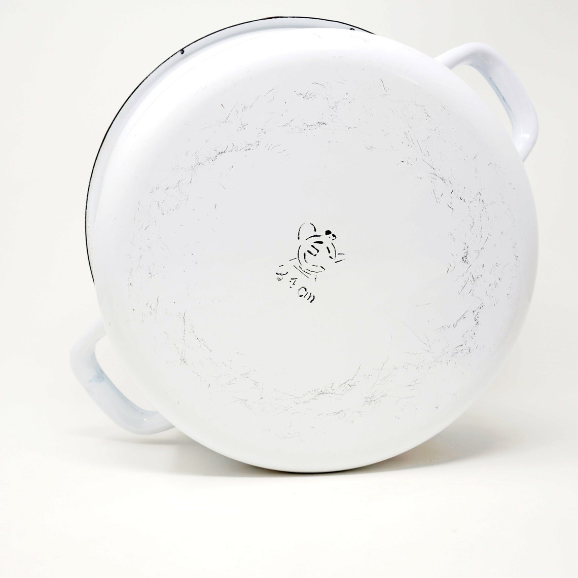 Vintage Enamel Cookware Polish Made Set Mid Century Design - Etsy