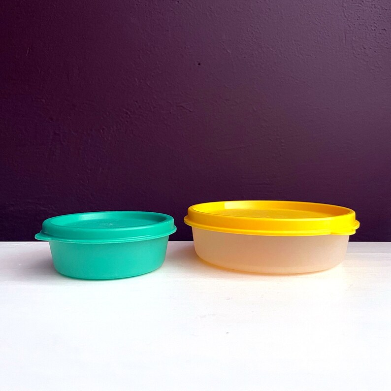 Vintage Tupperware Set of 2 Little Wonders Bowl Tiny Solid - Etsy