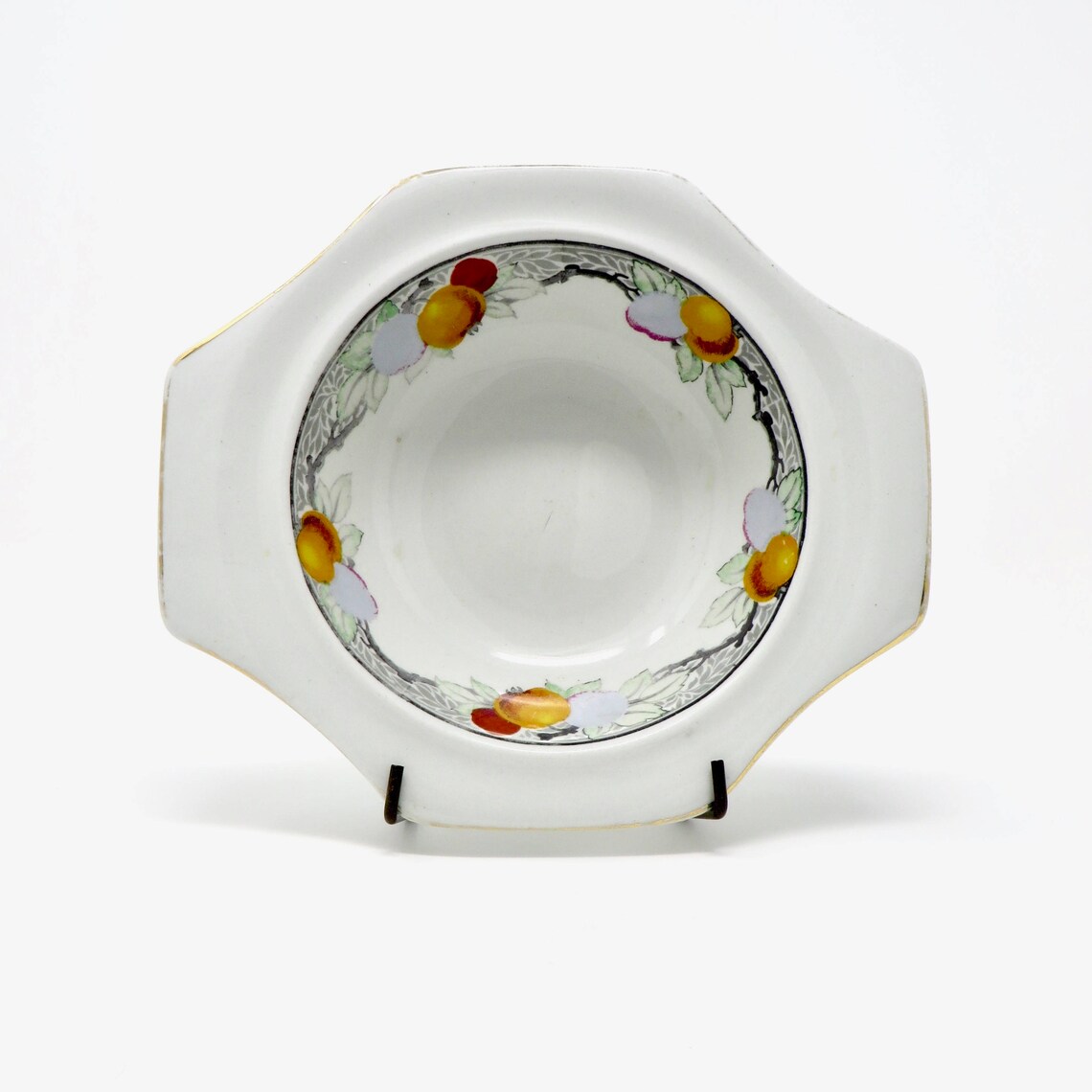 Vintage Art Deco Bowl Solian Ware Soho Pottery Fruit Pattern | Etsy