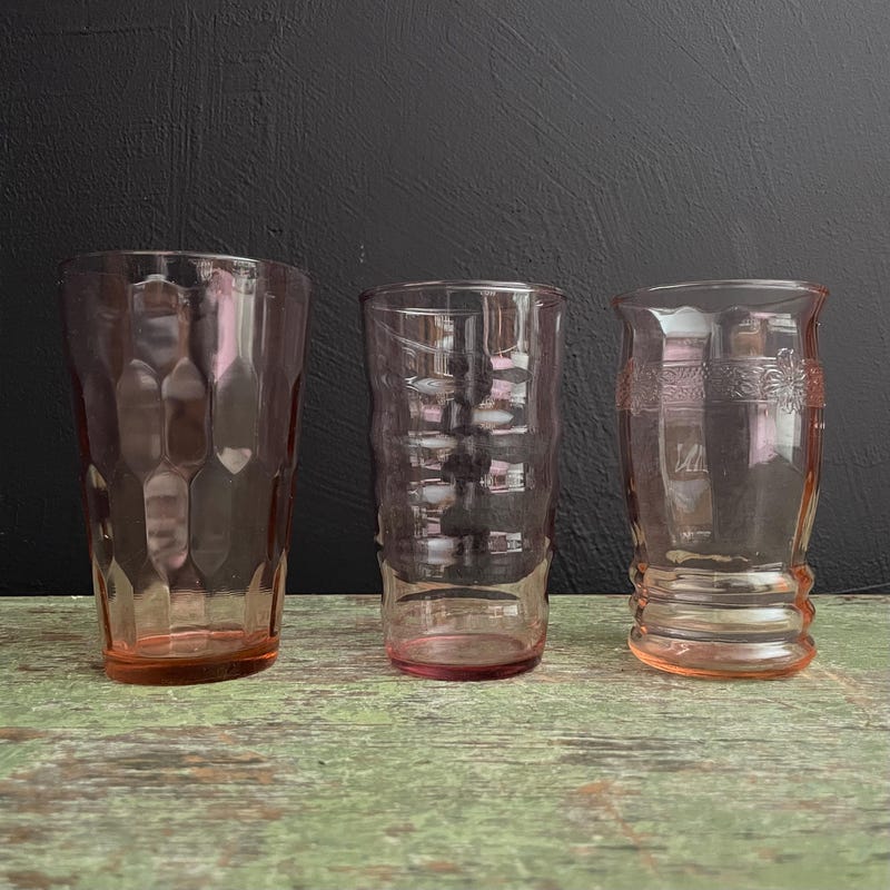 Rose Color Glasses - Etsy