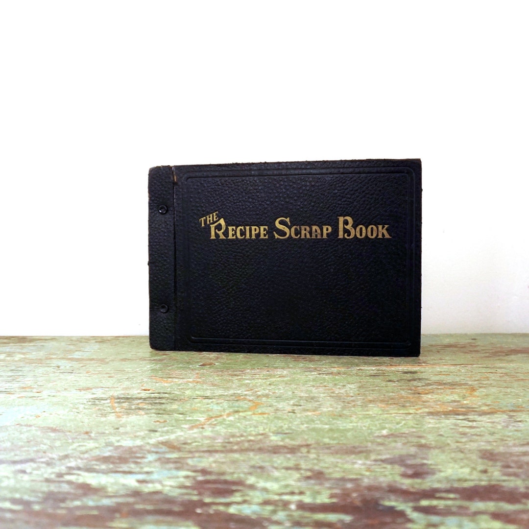Vintage Recipes Book 1920s the Recipe Scrapbook Rare Unused Blank Album ...