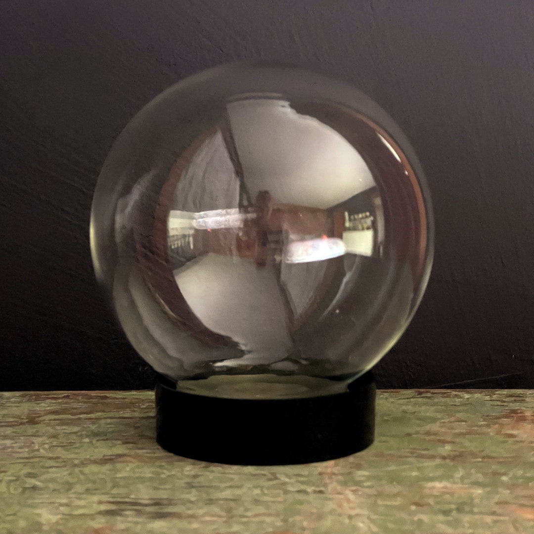 Vintage Flower Aquarium Globe Bell Jar Rubber Sealed Flower Frog Base 7 ...