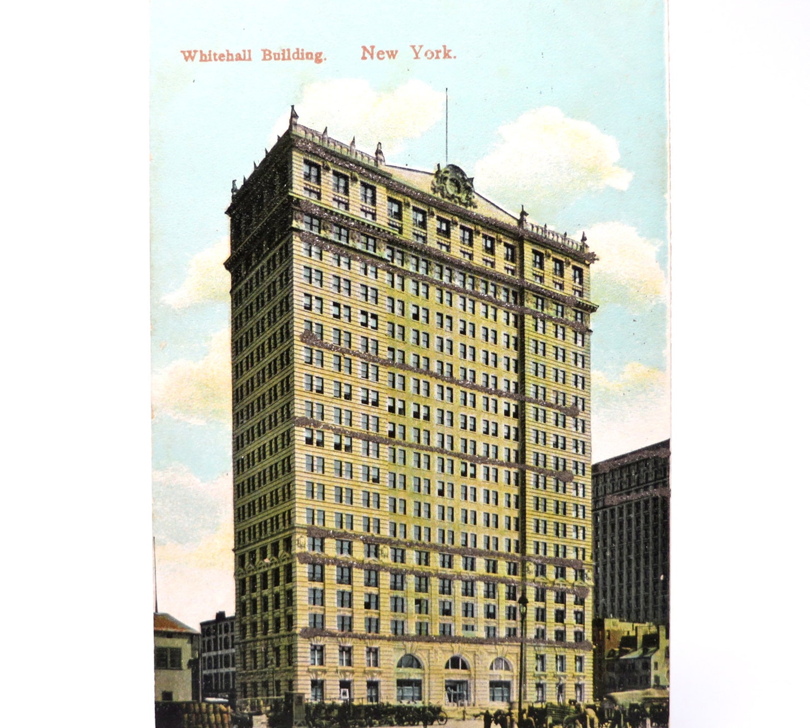 Antique Postcard NYC Whitehall Building New York 1900s - Etsy