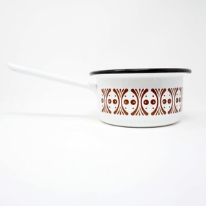 Vintage Enamel Cookware Polish Made Set Mid Century Design Stock Pot ...