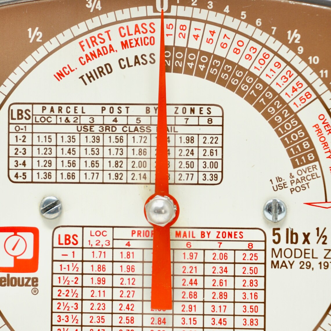 Vintage Scale Postal Weighing Desk Scale 1970s Office Supply - Etsy