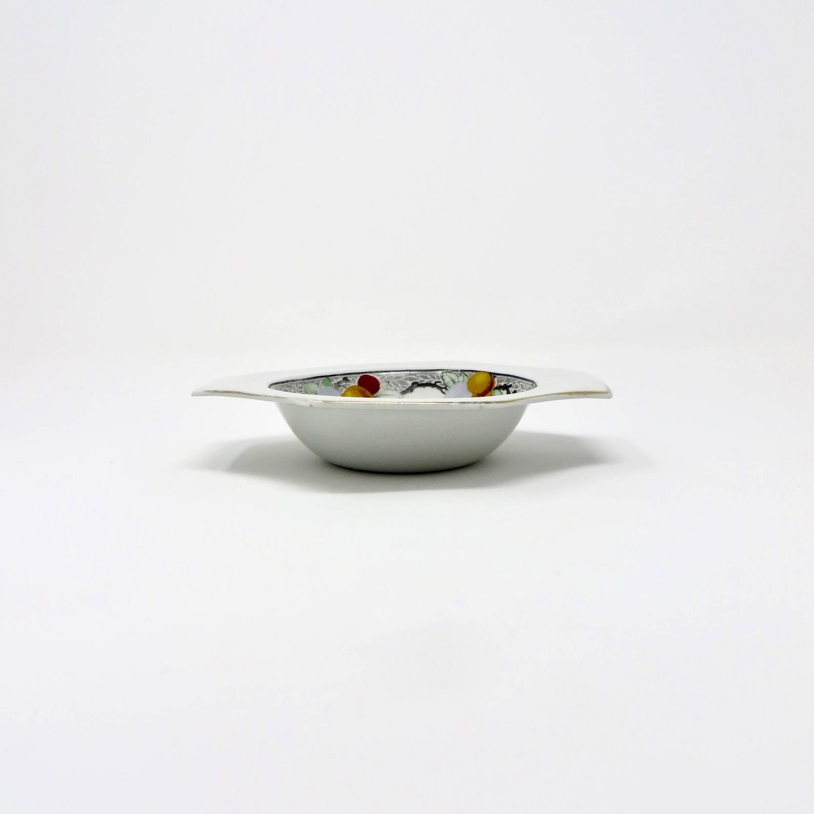 Vintage Art Deco Bowl Solian Ware Soho Pottery Fruit Pattern | Etsy