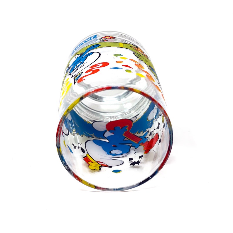 Vintage Glass Smurfs Collector Cup Harmony Smurf 1983 Peyo | Etsy