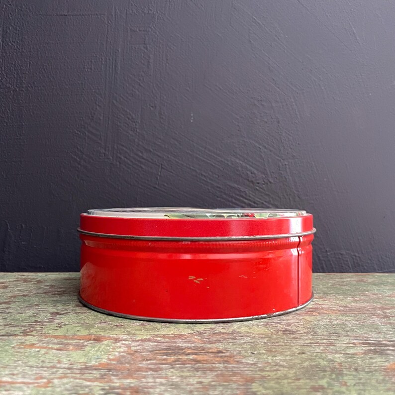 Vintage Deluxe Fruit Cake Fruitcake Tin Western Christmas Collin Street ...