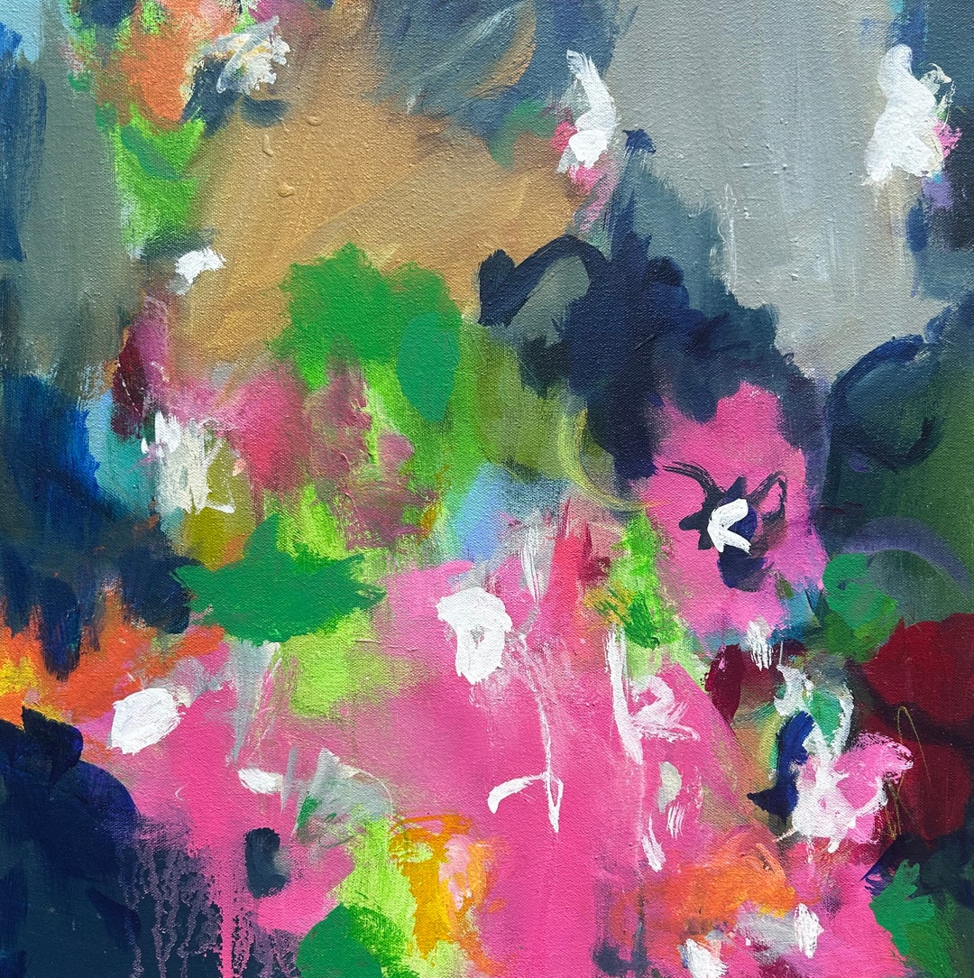 Half Price Sale Abstract Art Original Painting Colorful Gallery Wall ...