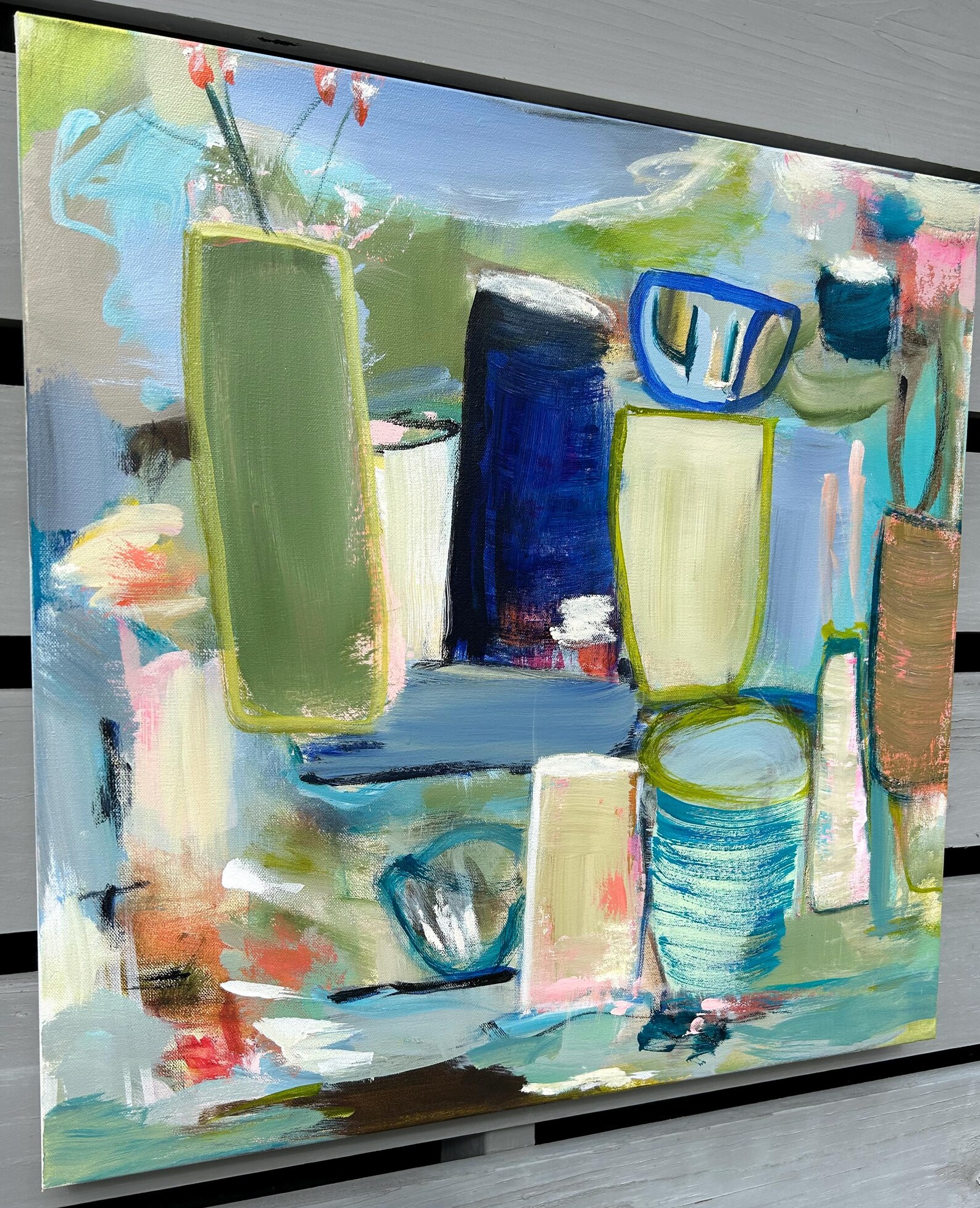Half Price Sale Abstract Art Original Still Life Painting Gallery Wall ...