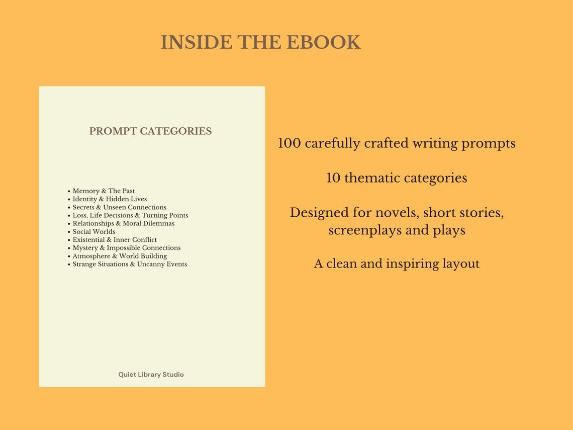 100 Writing Prompts for Story Ideas | Creative Writing Starters (PDF ...