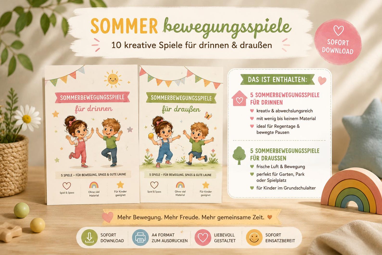10 Summer Movement Games for Kids | 5 Indoor & Outdoor Games | Kids ...