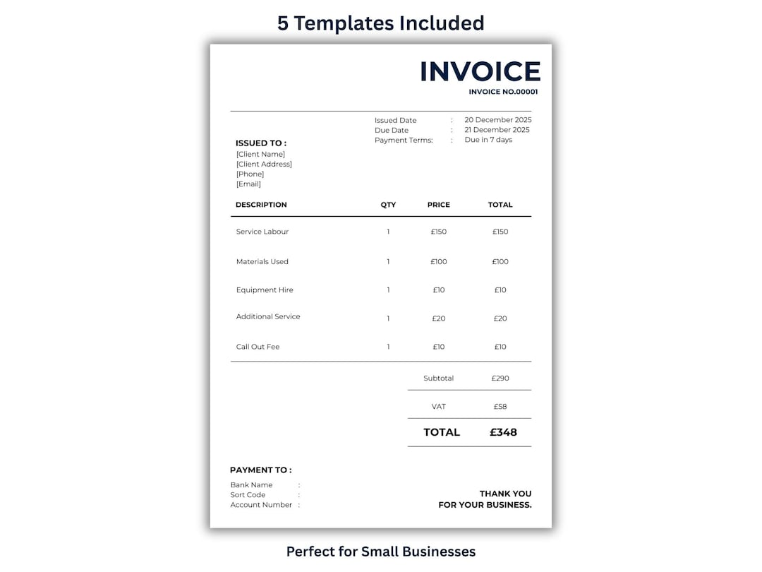 Flooring Installer Invoice Template Canva | Flooring Contractor Invoice ...