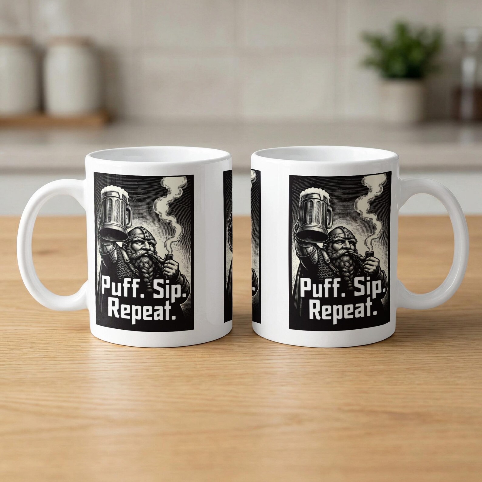 Dwarf Beer Mug - Puff Sip Repeat, Norse Viking Gamer Style - Etsy