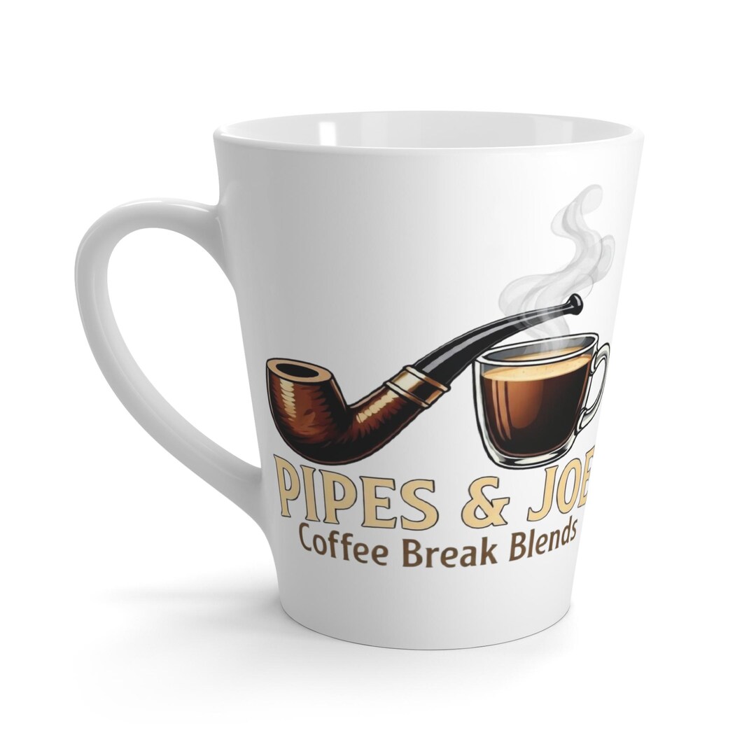 Pipes and Joe Coffee Mug - Classic Pipe Smoker Design - Etsy