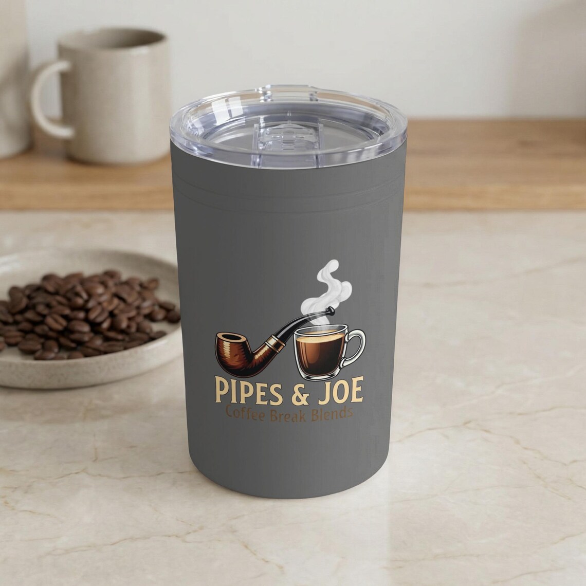 Pipes and Joe Coffee Mug - Classic Pipe Smoker Design - Etsy