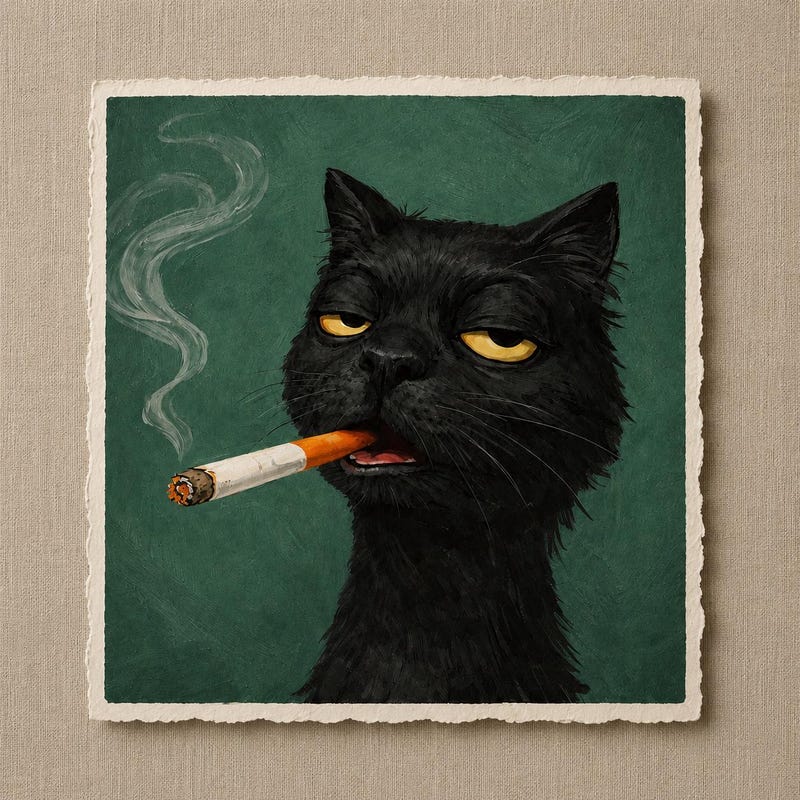 Dark Alley Cat - Etsy